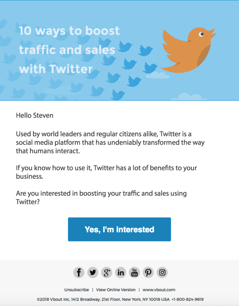 10 great email templates for different campaign types • VBOUT