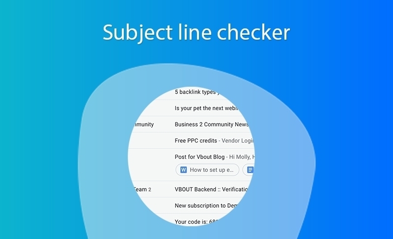 Email subject line checker • VBOUT